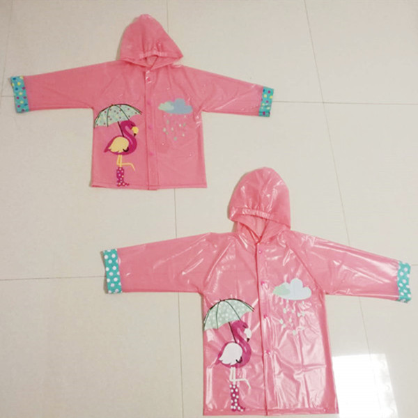 China Popular cute PVC raincoat with customized color changing print ...